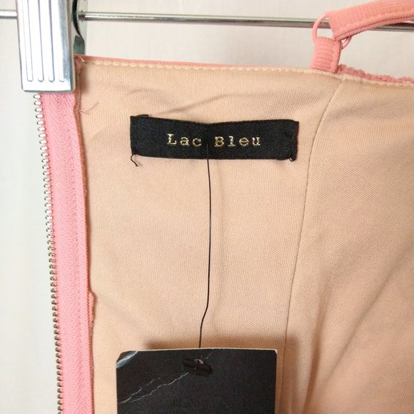 Lac Bleu | Dresses | Nwt Lac Bleu Lacy Pink Dress Partially Lined ...